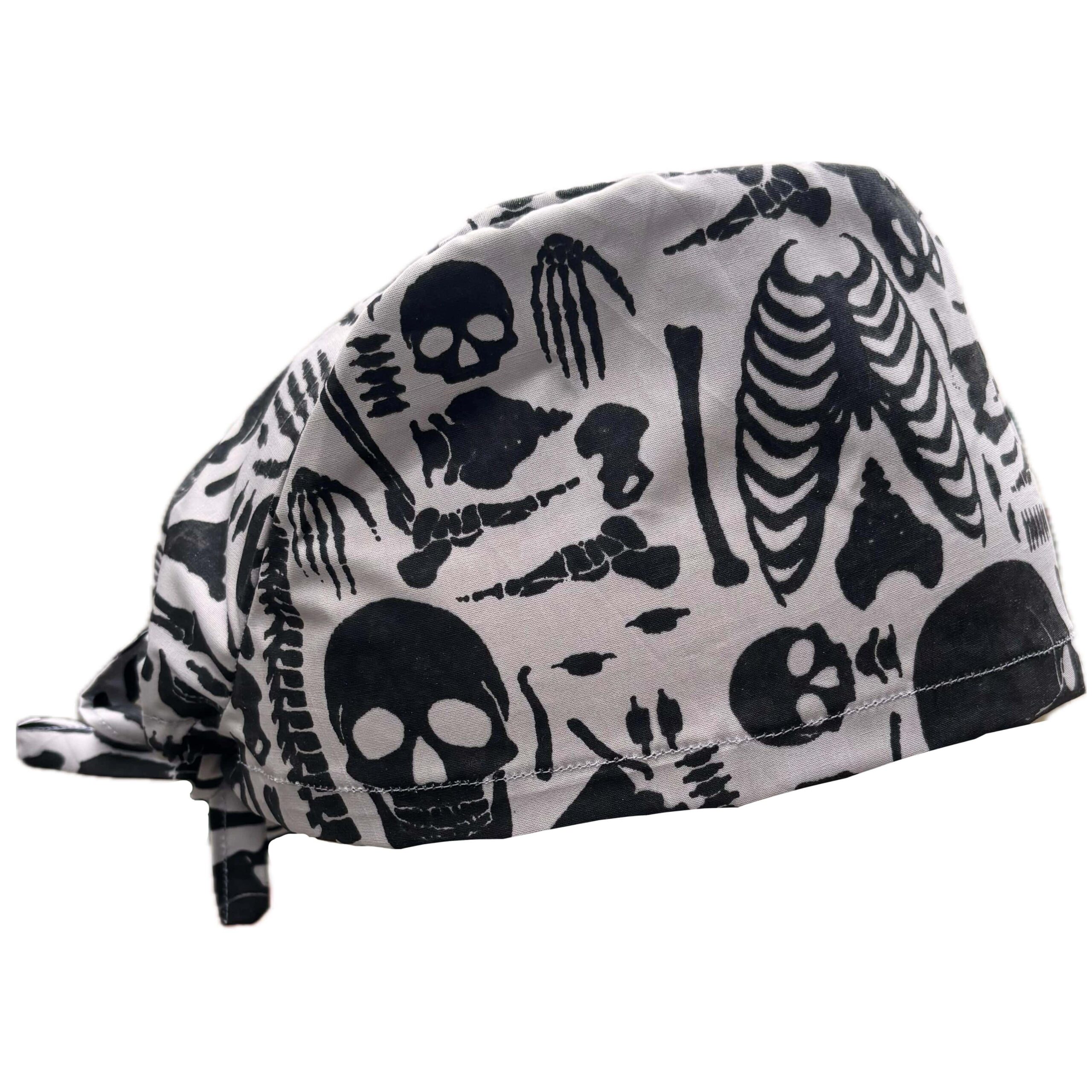 Skeleton Print Surgical Scrub Caps for Surgeons | Order Now